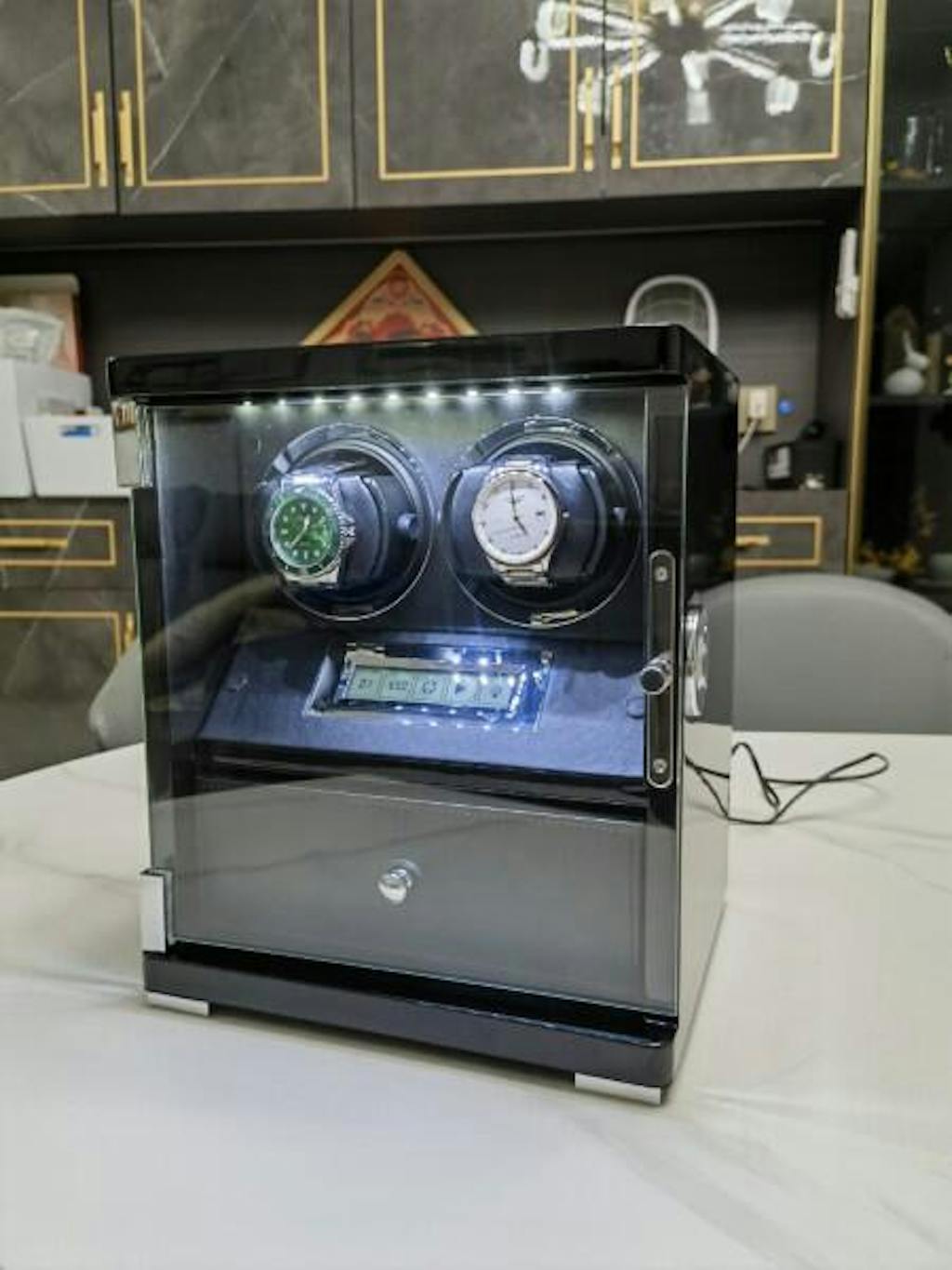 Dual Self-Winding Double Watch Winders Box - Effortless Maintenance fo ...