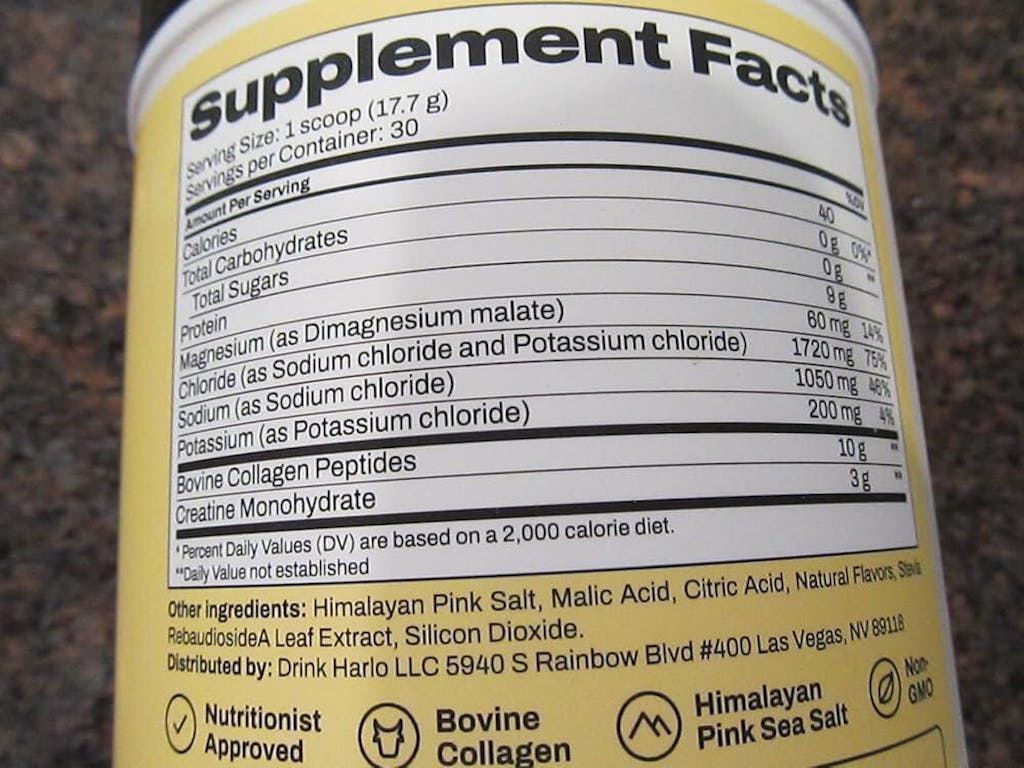 Harlo 3-in-1 Performance Hydration: Electrolytes, Creatine & Collagen ...