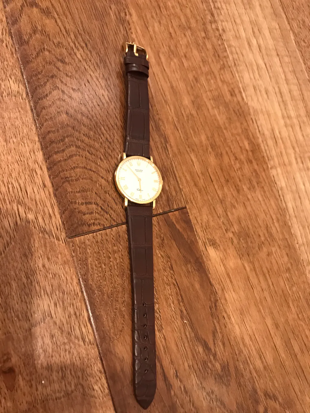 Genuine Alligator Rolex Cellini strap replacement | Drwatchstrap