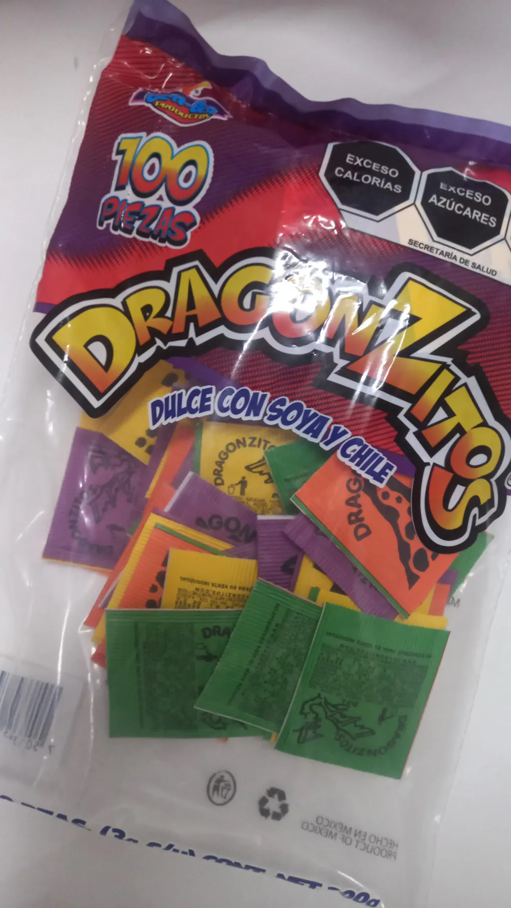 Dragonzitos Bolsa De Dulce En Polvo Con Chile 100Pzas – Dulceria tobi