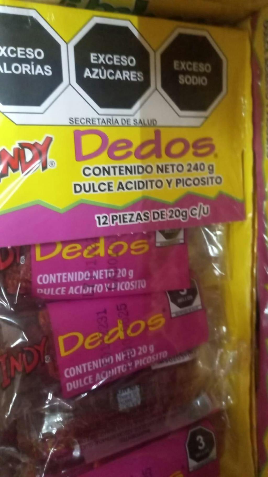 Dedos Indy Dulce Acidito Y Picosito 12 Piezas – Dulceria tobi