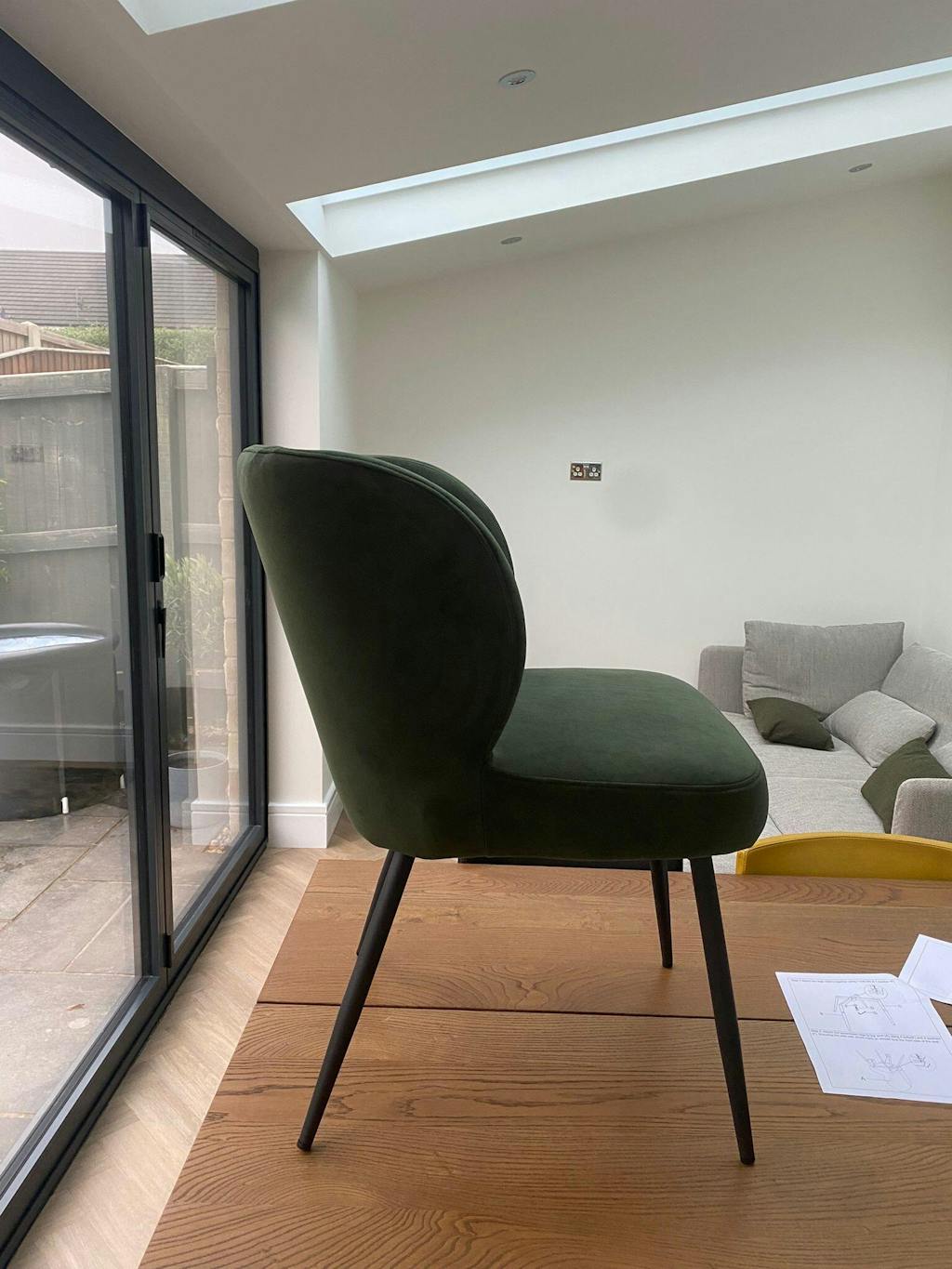 Mabel Set of 2 Dining Chairs - Chenille - Natural – DUSK