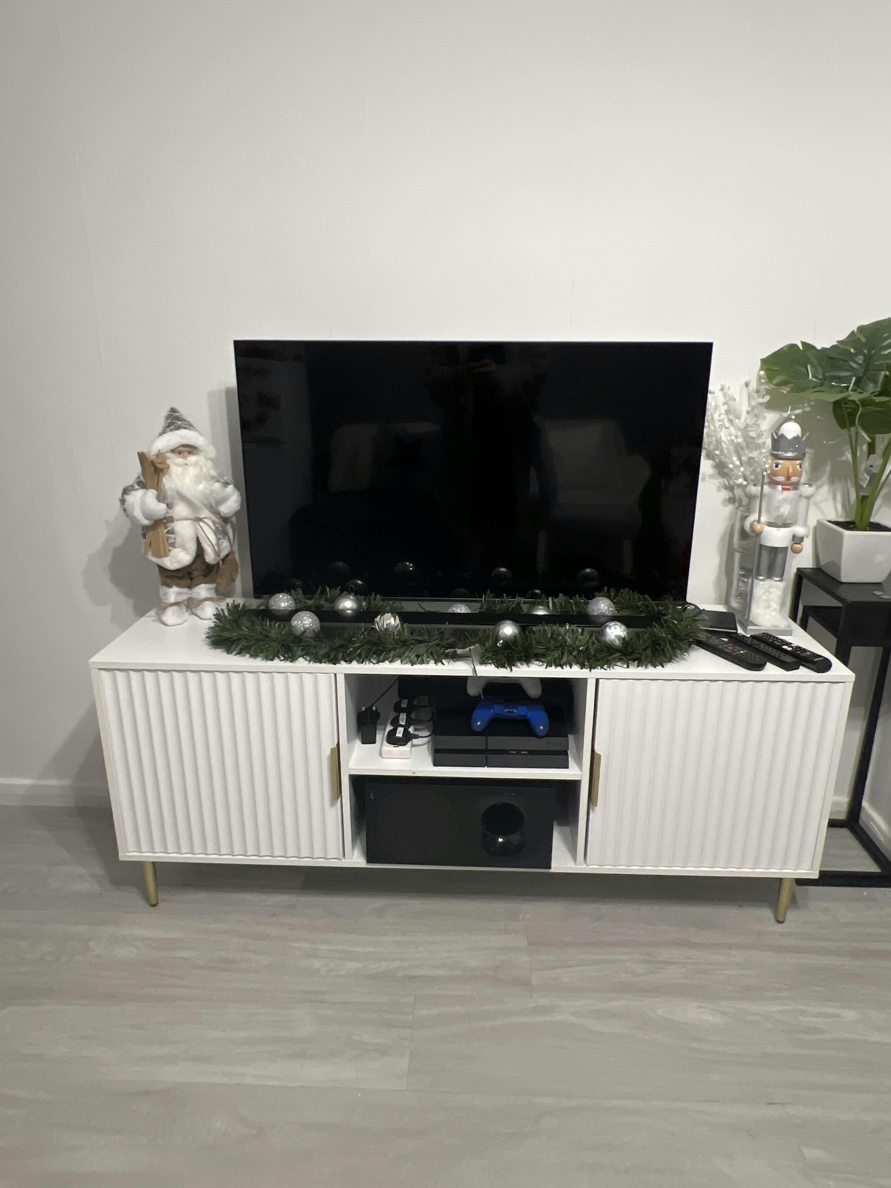 Evie 2 Drawer Bedside Table - Warm White – DUSK