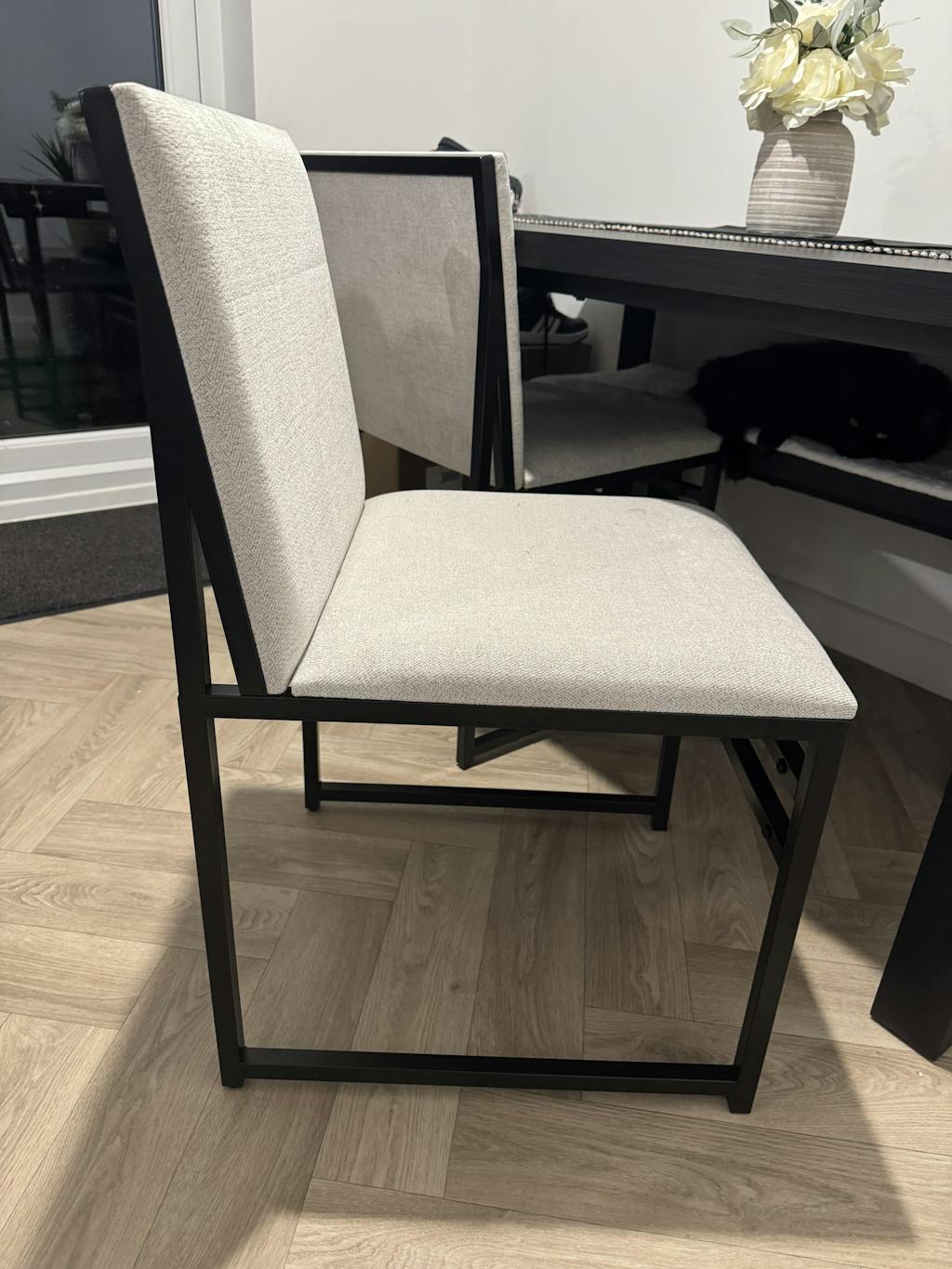 Rae Set Of 2 Dining Chairs - Chenille - Light Natural – DUSK