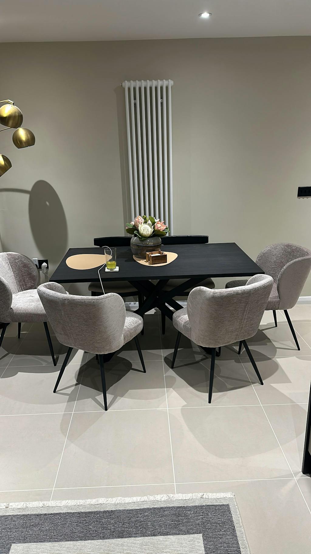 Mabel Set of 2 Dining Chairs - Chenille - Natural – DUSK