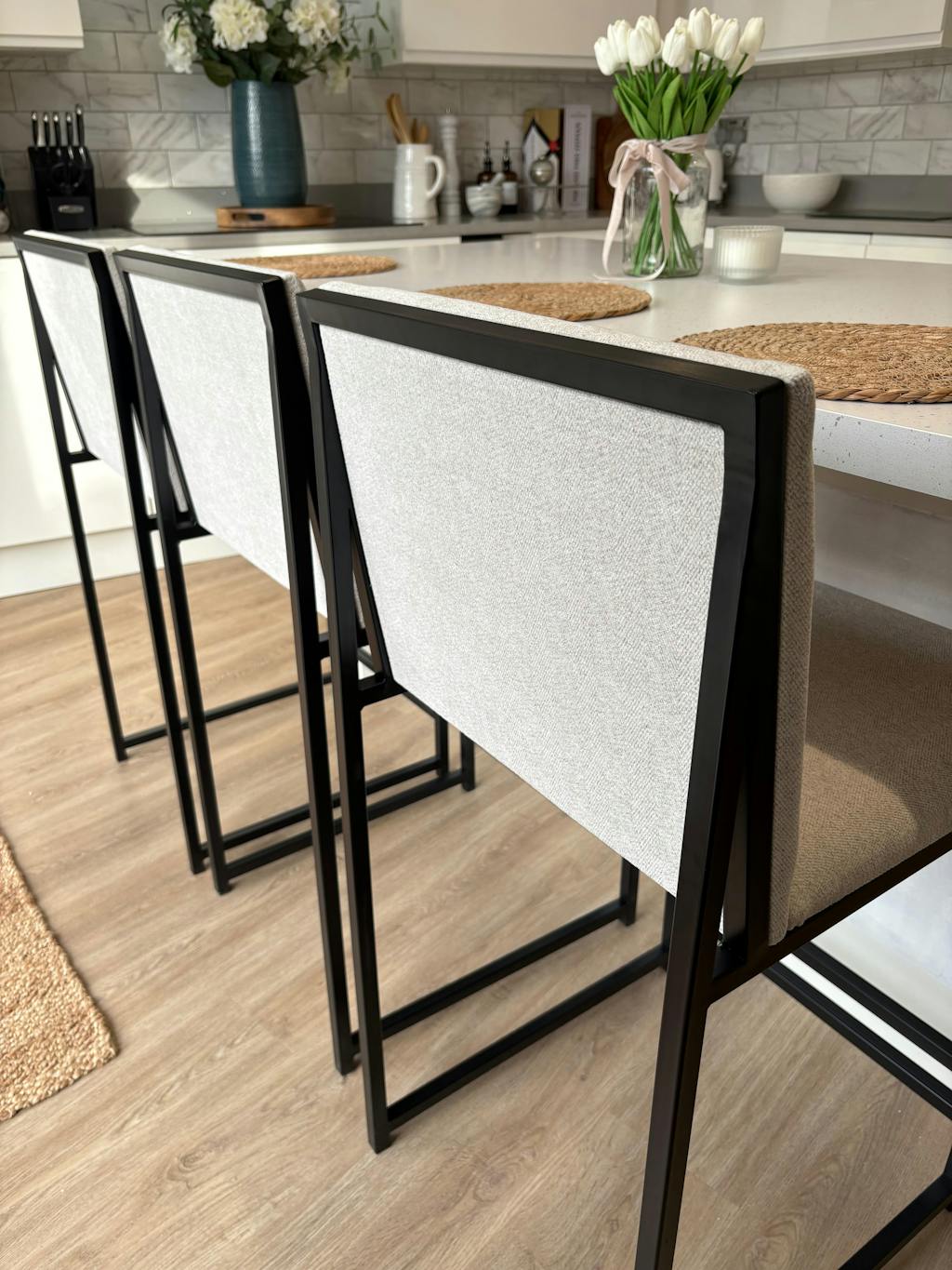 Rae Set Of 2 Dining Chairs - Chenille - Light Natural – DUSK