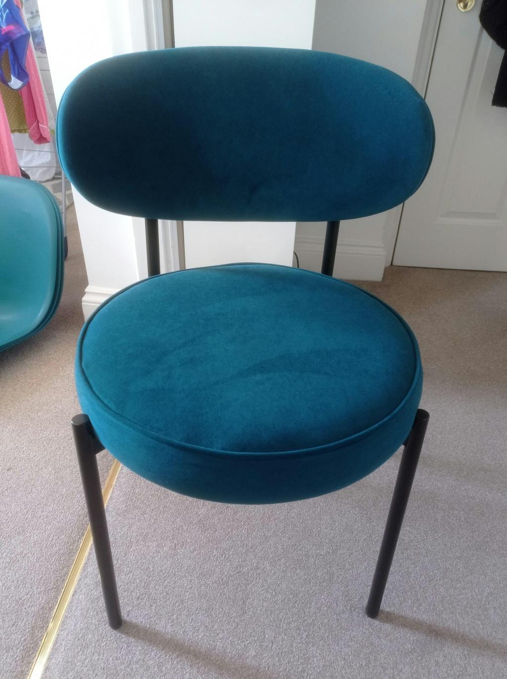 Mia Set of 2 Dining Chairs - Matte Velvet - Sand – DUSK