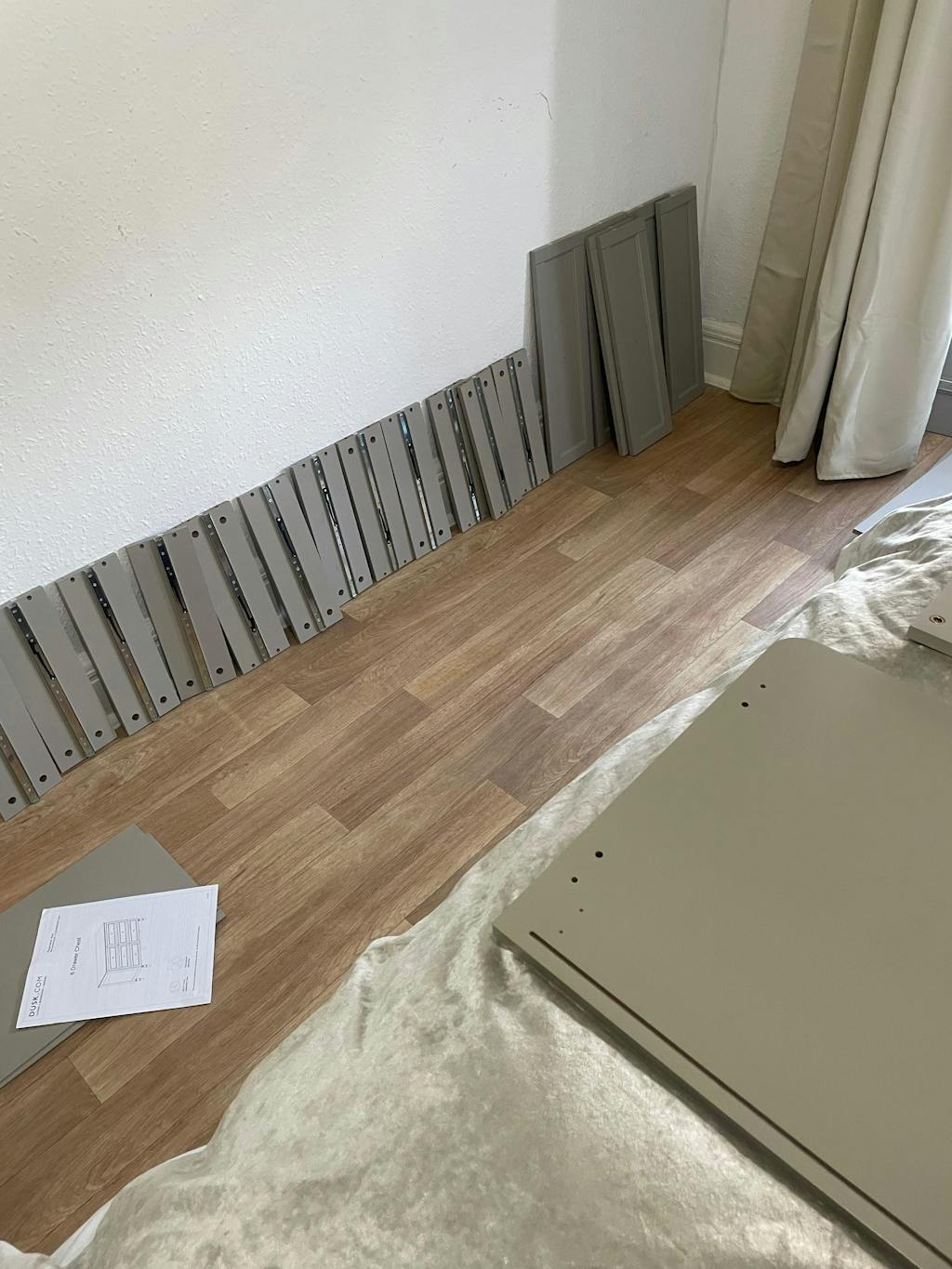 Ruby 2 Drawer Bedside Table - Taupe – DUSK