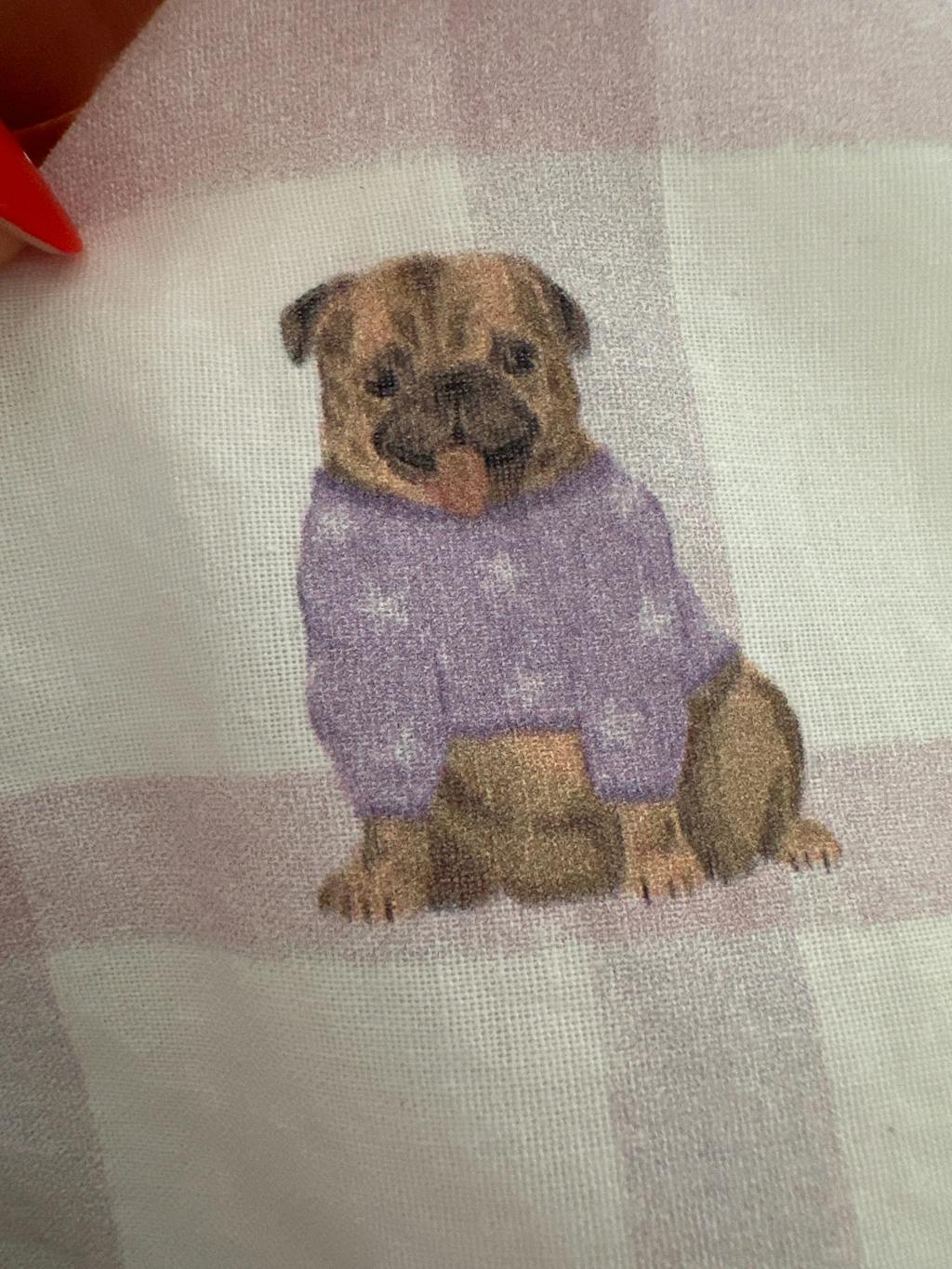 Tilly 100% Cotton Dogs Print Duvet Cover Set - Pink – DUSK