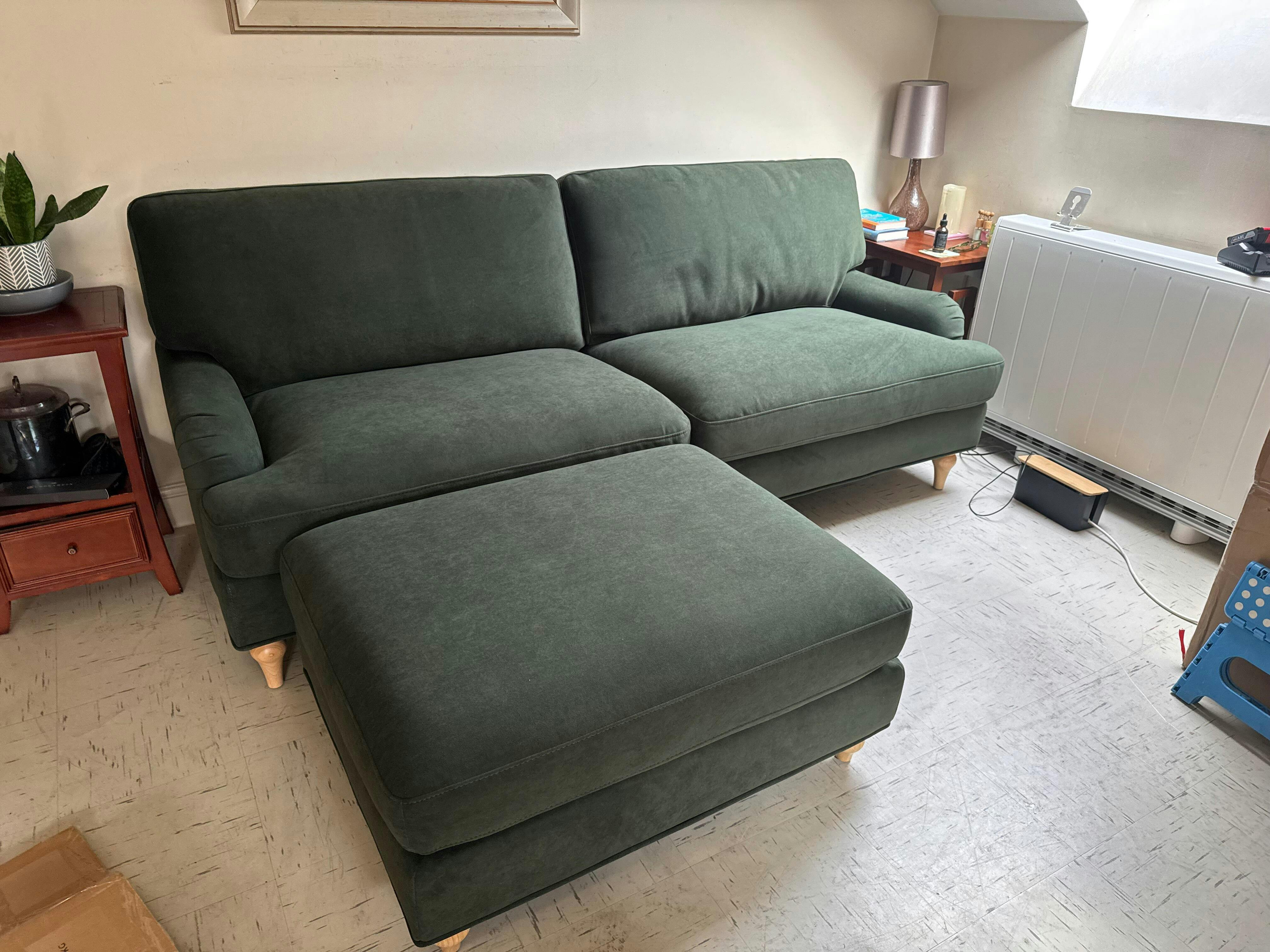 Hampshire Right Hand Chaise Sofa - Mid Grey – DUSK