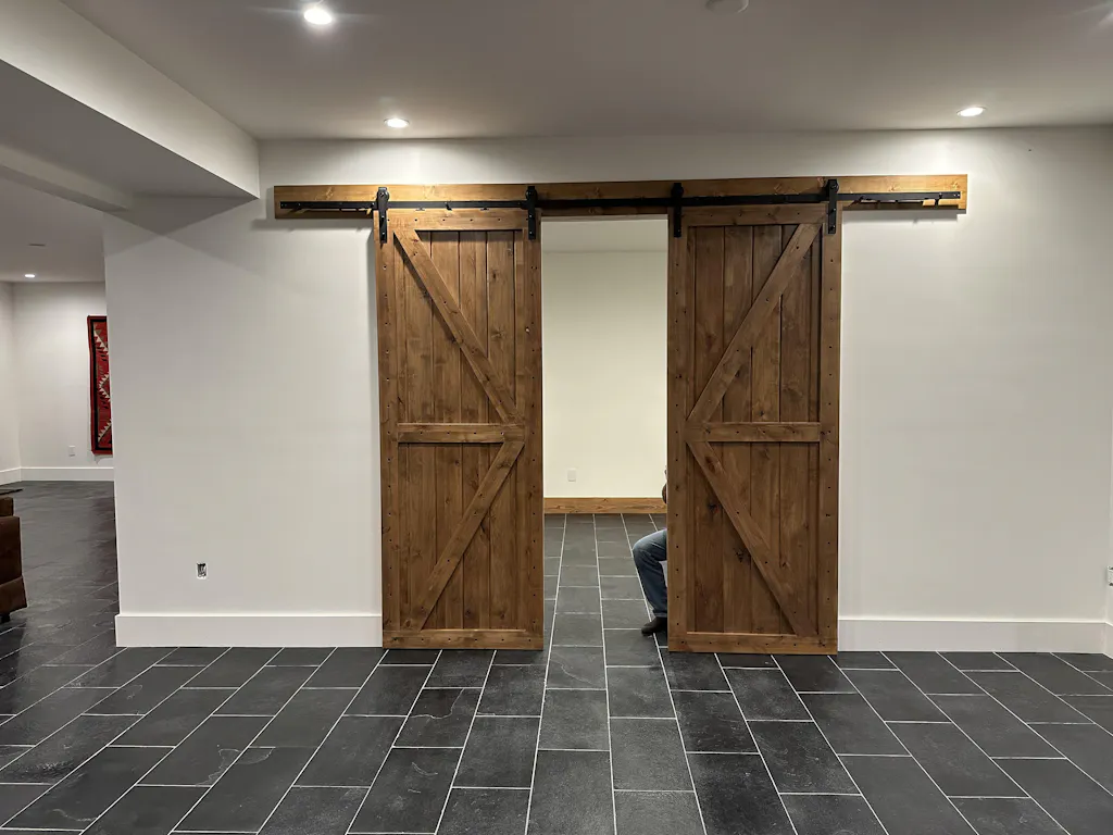 BarnCraft Double Z Two Panel Barn Door - Either Rustic Or Modern Look ...