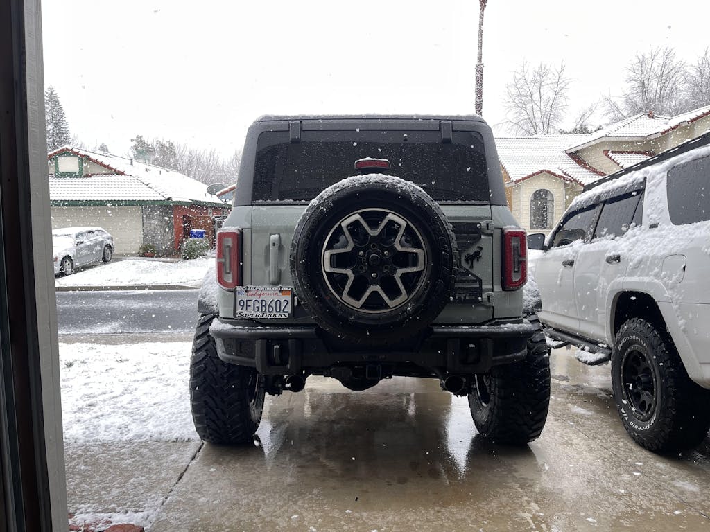 6th Gen Bronco Rear License Plate Relocation Bracket | DV8 Offroad