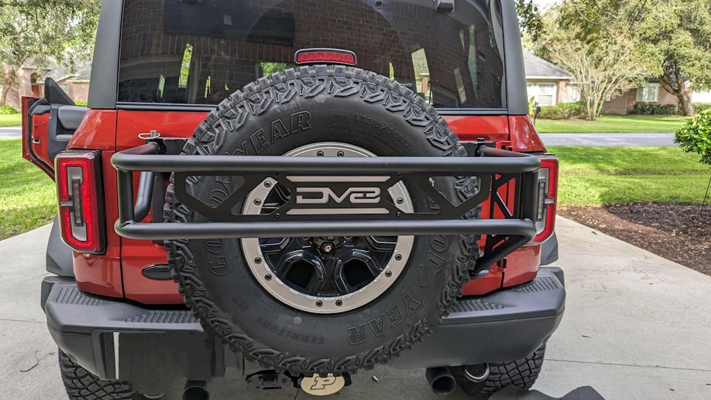 6th Gen Bronco Spare Tire Guard | Tailgate Reinforcement | Accessory