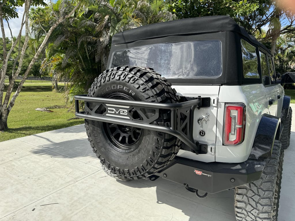 6th Gen Bronco Spare Tire Guard | Tailgate Reinforcement | Accessory