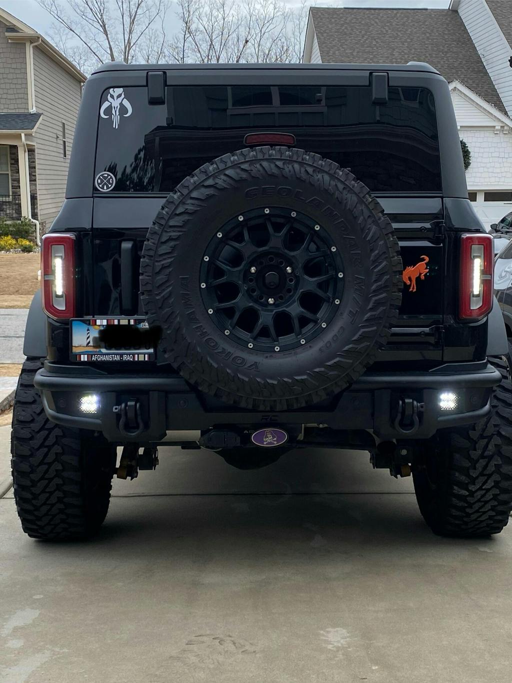 6th Gen Bronco Rear License Plate Relocation Bracket | DV8 Offroad