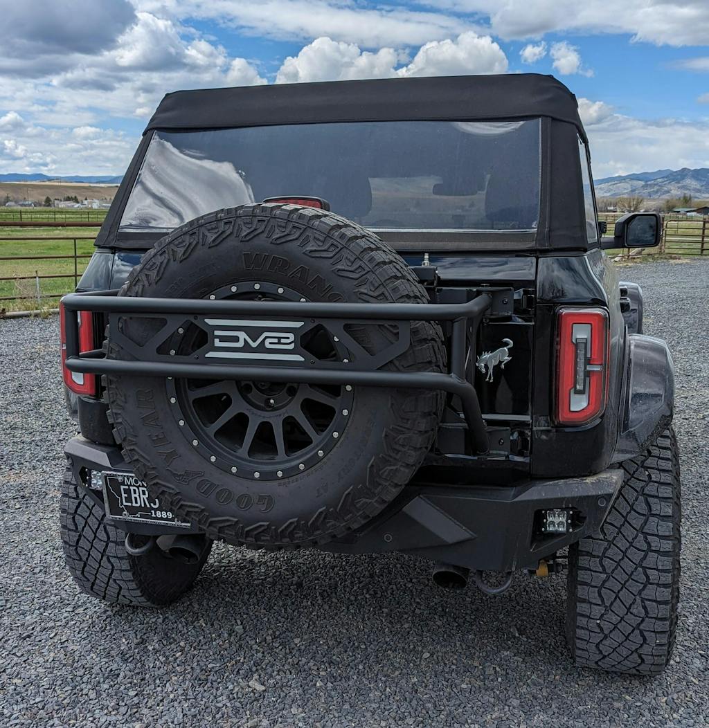 6th Gen Bronco Spare Tire Guard | Tailgate Reinforcement | Accessory