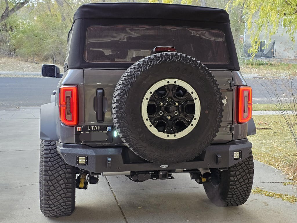 6th Gen Bronco Rear License Plate Relocation Bracket | DV8 Offroad