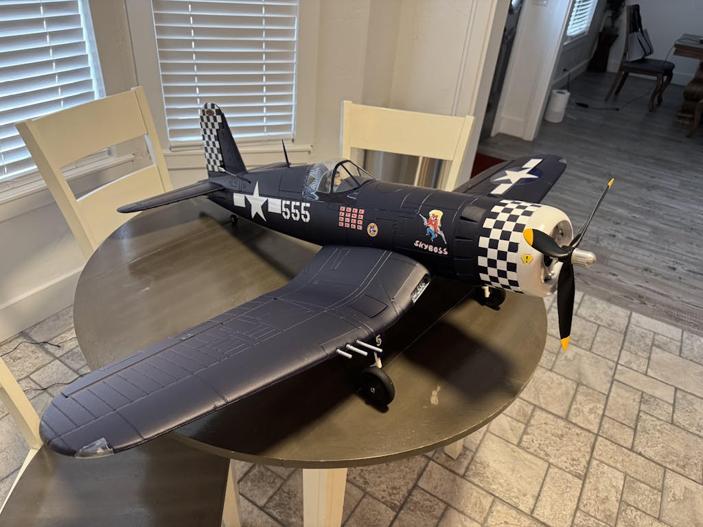Dynam F4U Corsair V2 4S RC Warbird Plane 1300mm w/ Flaps