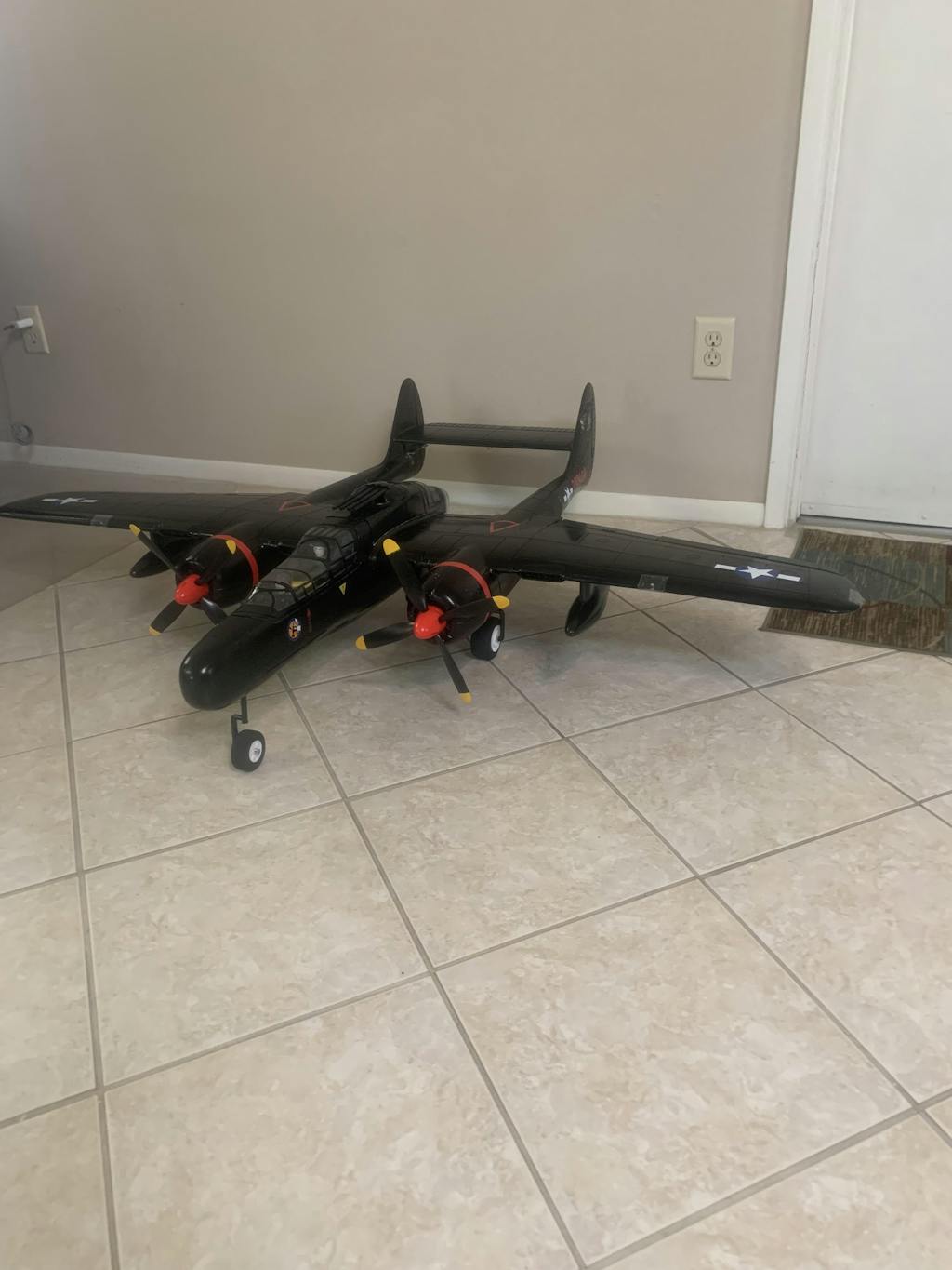 Dynam P-61 Black Widow 4S Twin Engine RC Warbird 1.5M w/ Flaps