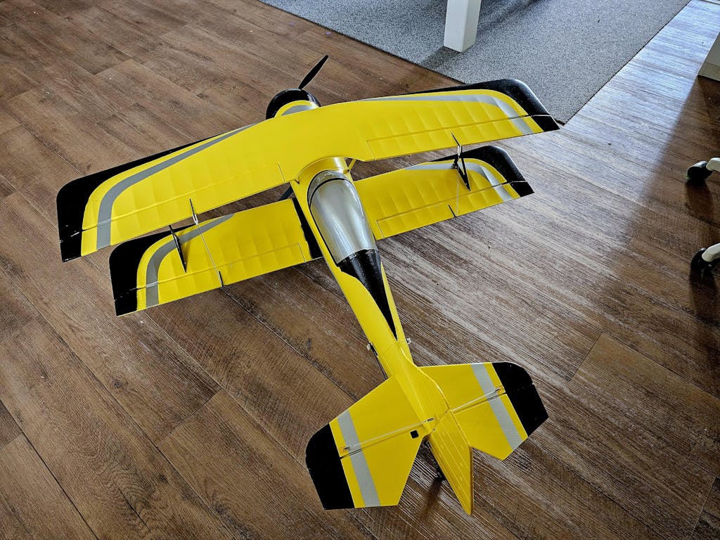 Dynam Pitts Python Yellow 4S RC Aerobatic 3D Sport Biplane