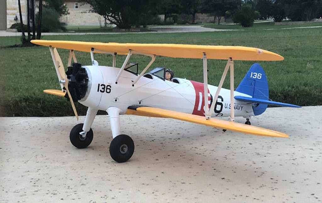 Dynam Stearman PT-17 Yellow 4S RC Biplane 1300mm