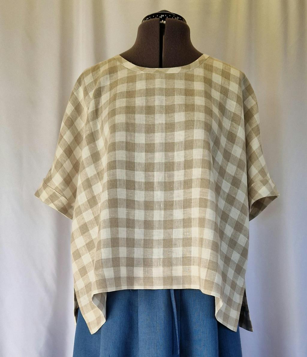 Checkered Linen Fabric, Style 1