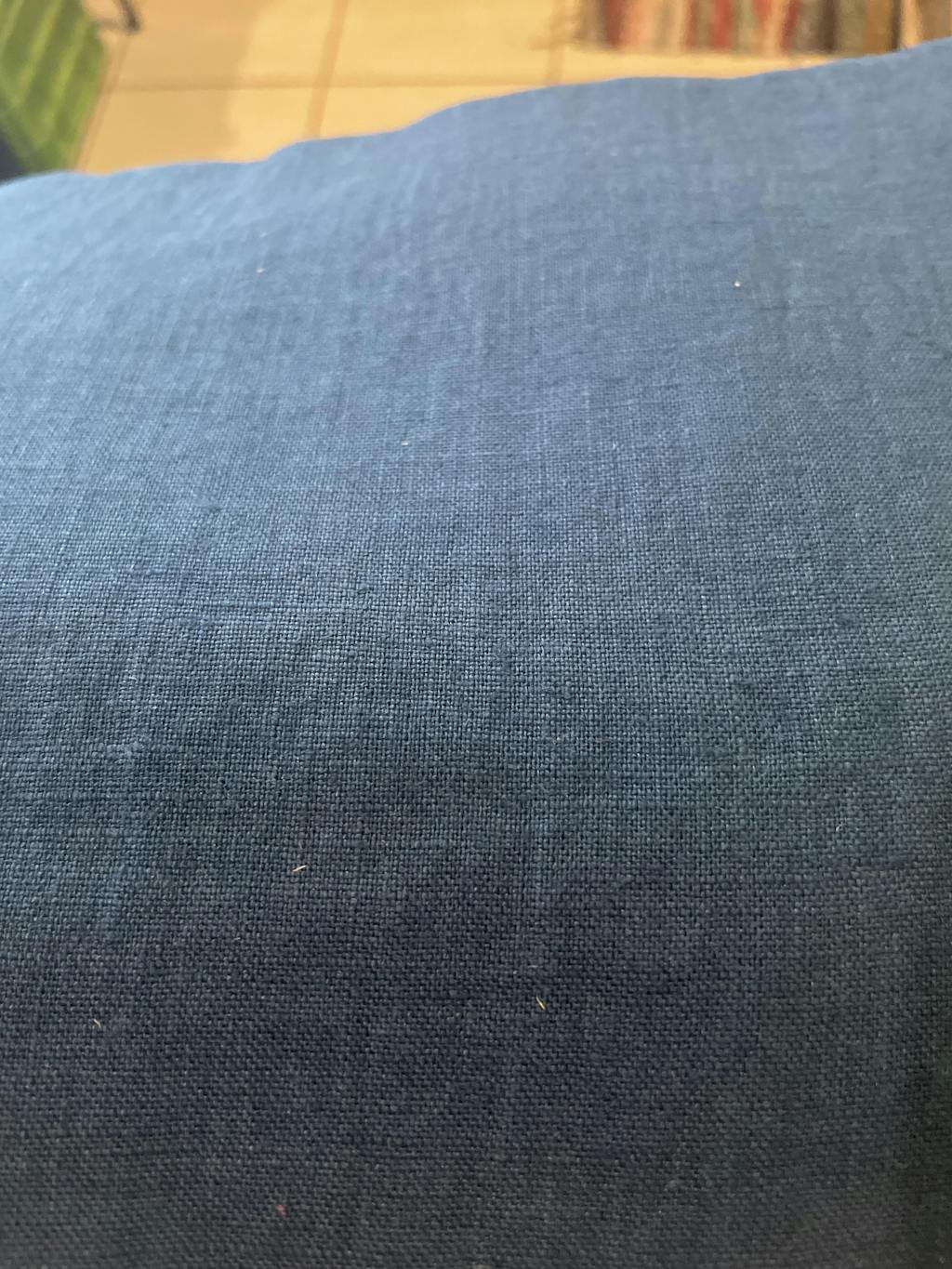 Lyons Blue Linen Fabric
