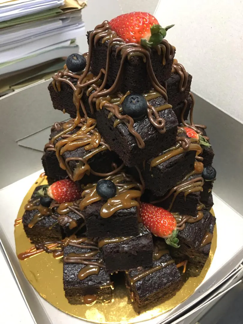 Stacked Brownies | Eat Cake Today | Birthday Cake Delivery KL/PJ Malaysia