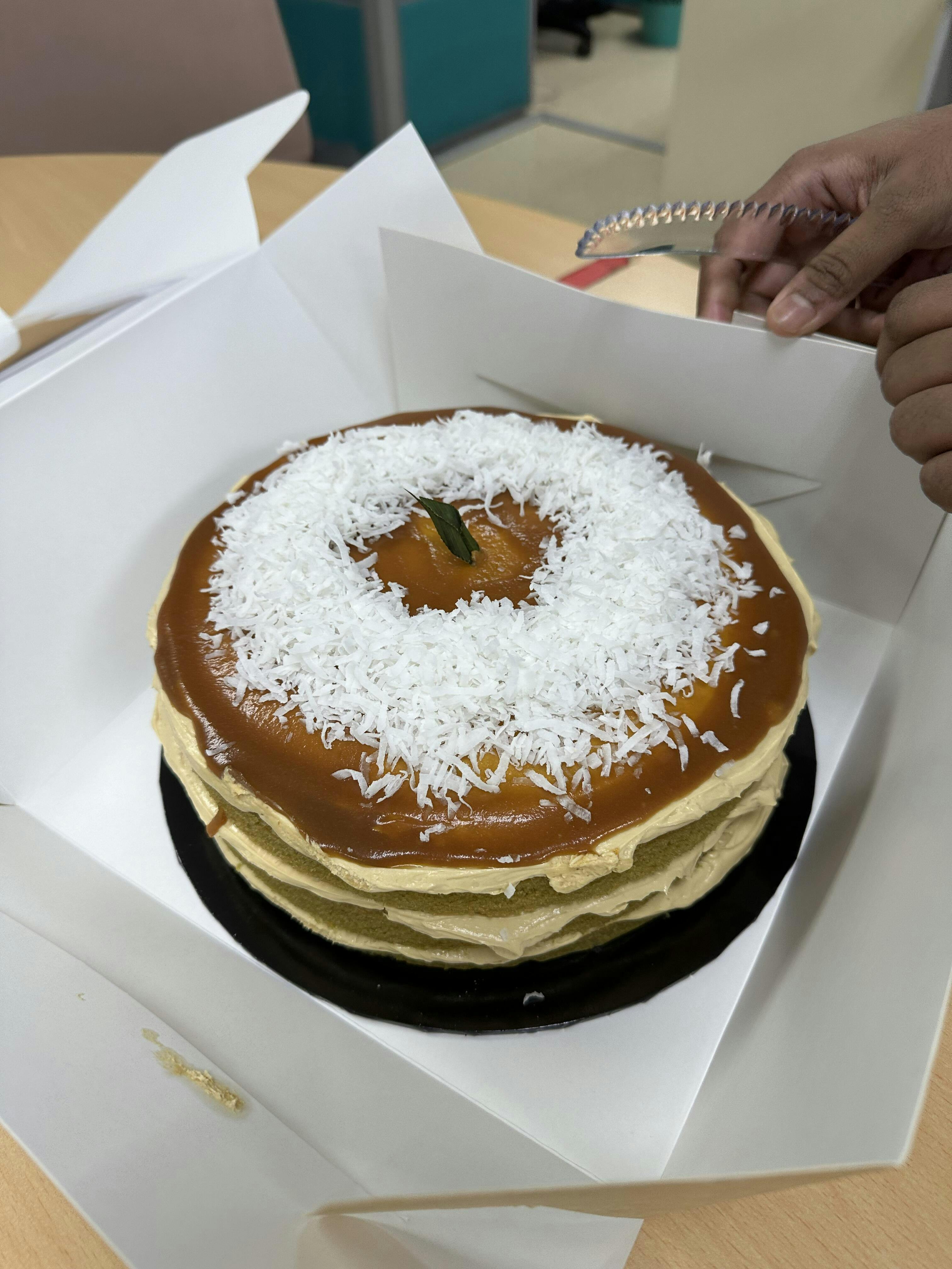 Kek Coklat Moist | Mix Salted Caramel Cake