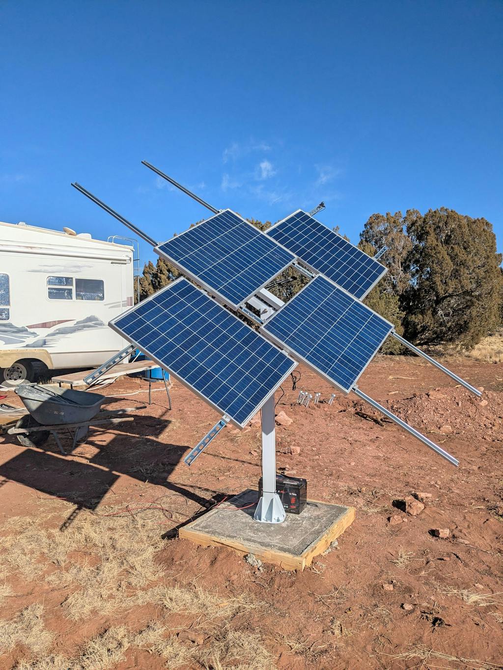 Dual Axis Solar Tracker System Help To Increase 40% Power | ECO-WORTHY