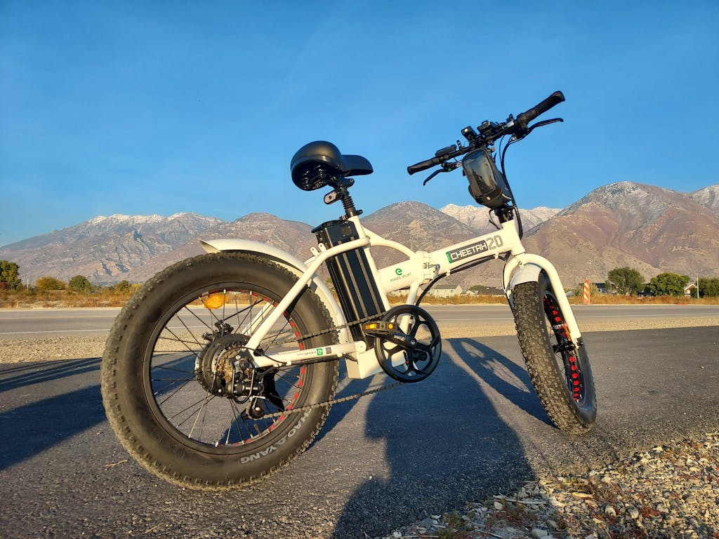Ecotric 20 Inches Fat Tire Portable Folding Electric Bike White Ecotric Electric Bikes
