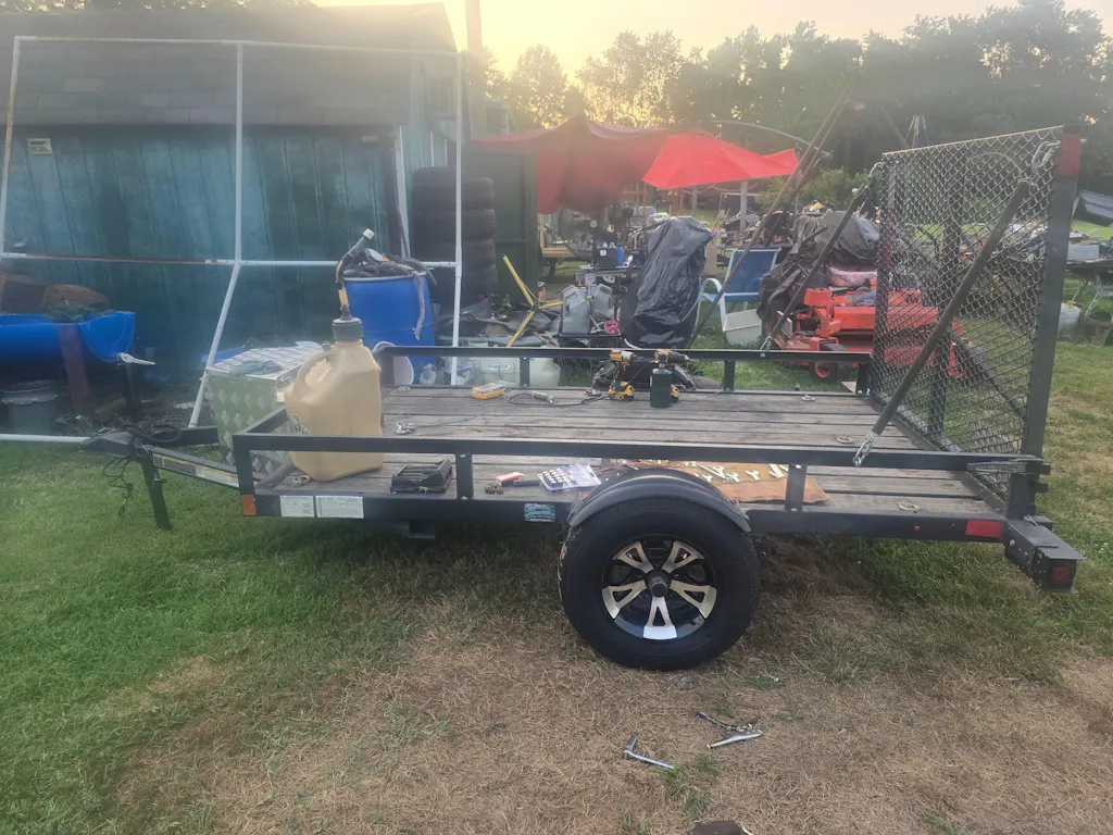 eCustomrim Aluminum Trailer Wheel 13X5 5 Lug 4.5 Center A1411 Black Ri ...