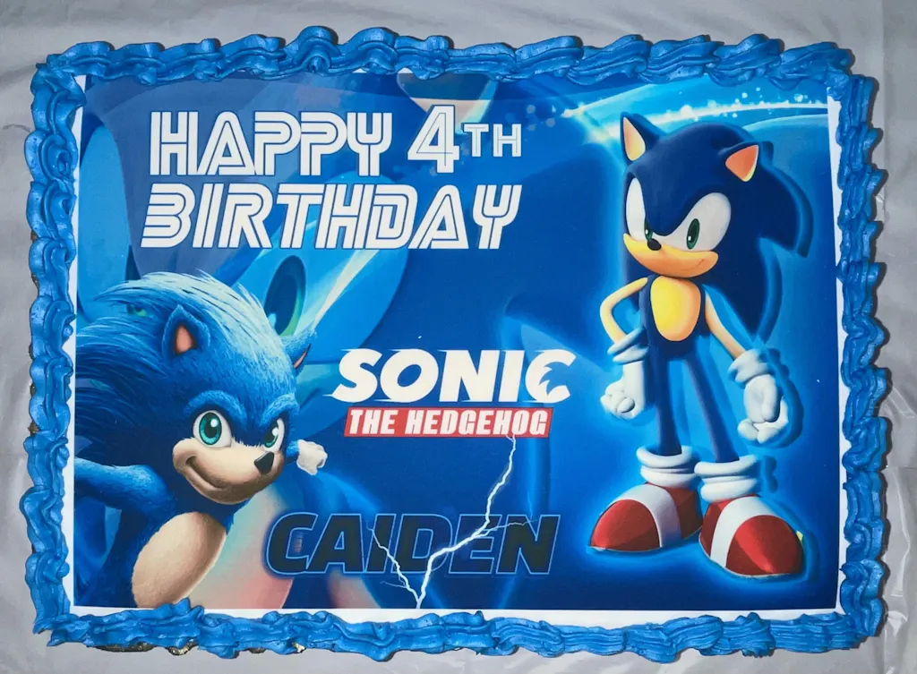 Sonic the Hedgehog Edible Cake Toppers – Ediblecaketopper