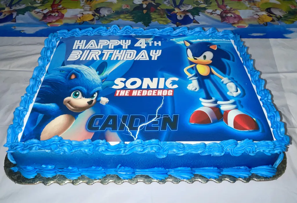 Sonic the Hedgehog Edible Cake Toppers – Ediblecaketopper