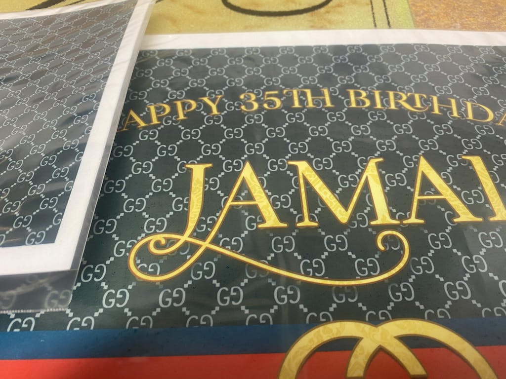 Gucci Pattern Black Edible Cake Toppers – Ediblecaketopper