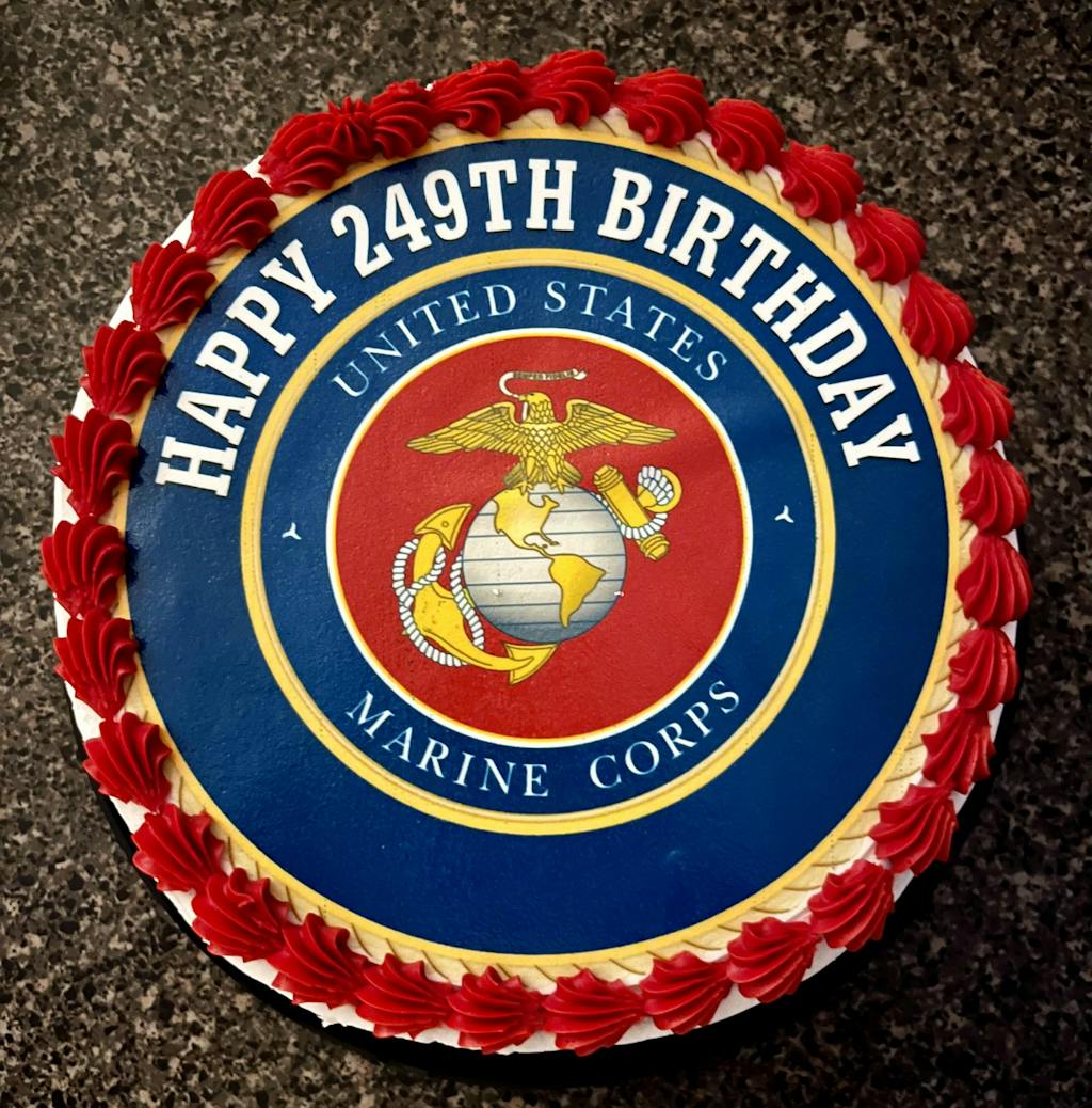 United States Marine Corps USMC Seal Rd Edible Cake Toppers Round ...