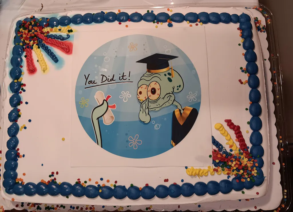 You Did it College Graduation Squidward Spongebob Meme Rd Edible Cake ...