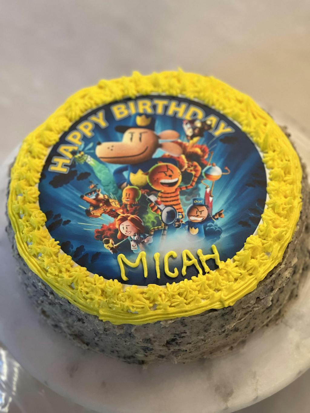 Dog Man Movie 2025 Rd Edible Cake Toppers Round – Ediblecaketopper