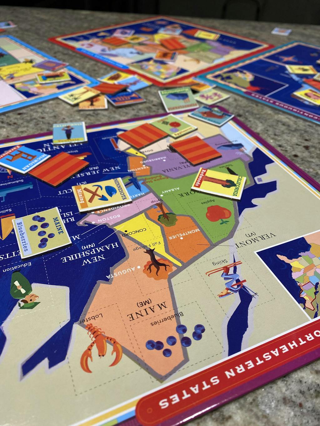 United States of America Geography Bingo Award Winning USA Game eeBoo