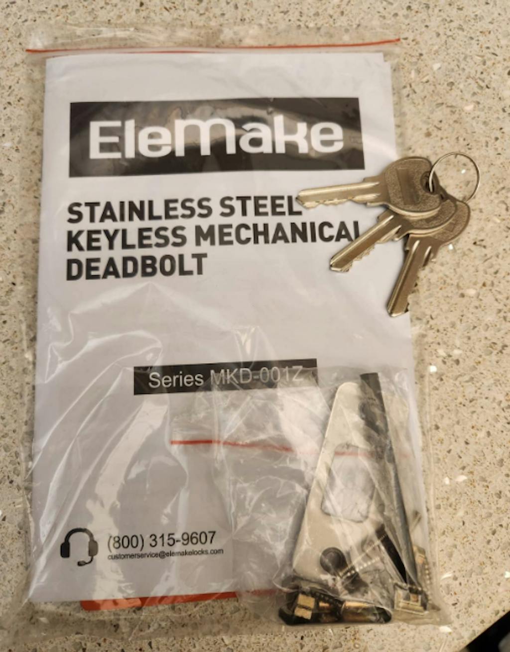 Elemake Keyless Deadbolt Keypad Entry Door Lock Zinc Alloy Sabbath Lock ...