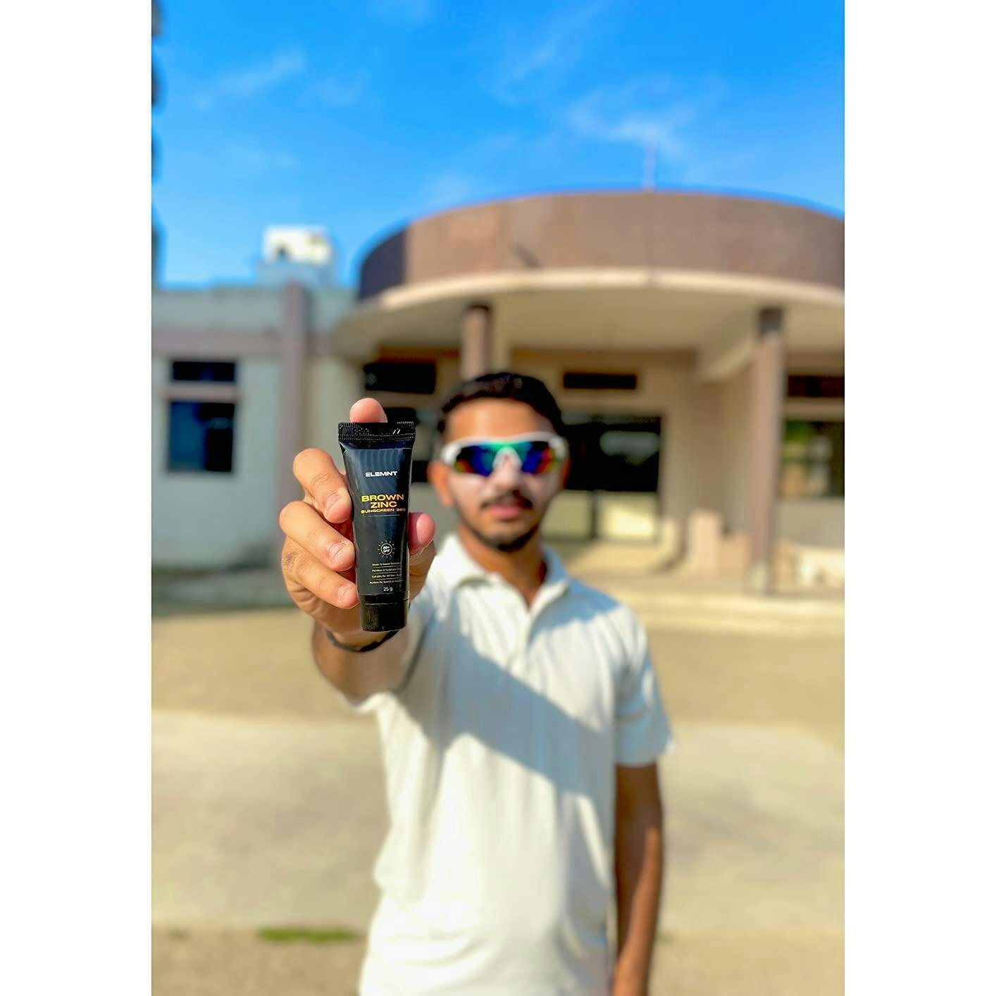 Brown Zinc Sunscreen for Cricketers | Elemnt Sports Science