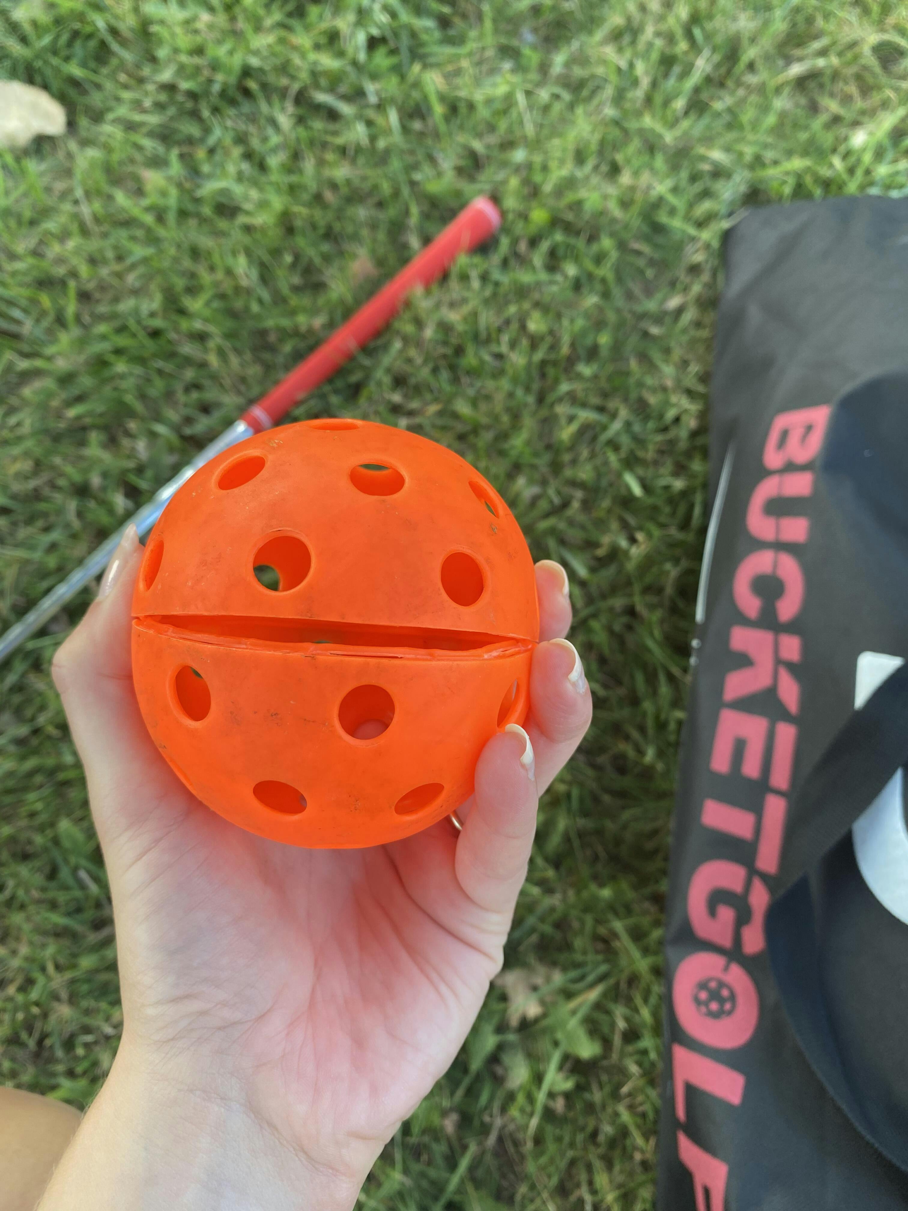 BucketGolf Bundle | Play golf anywhere portable golf course + clubs