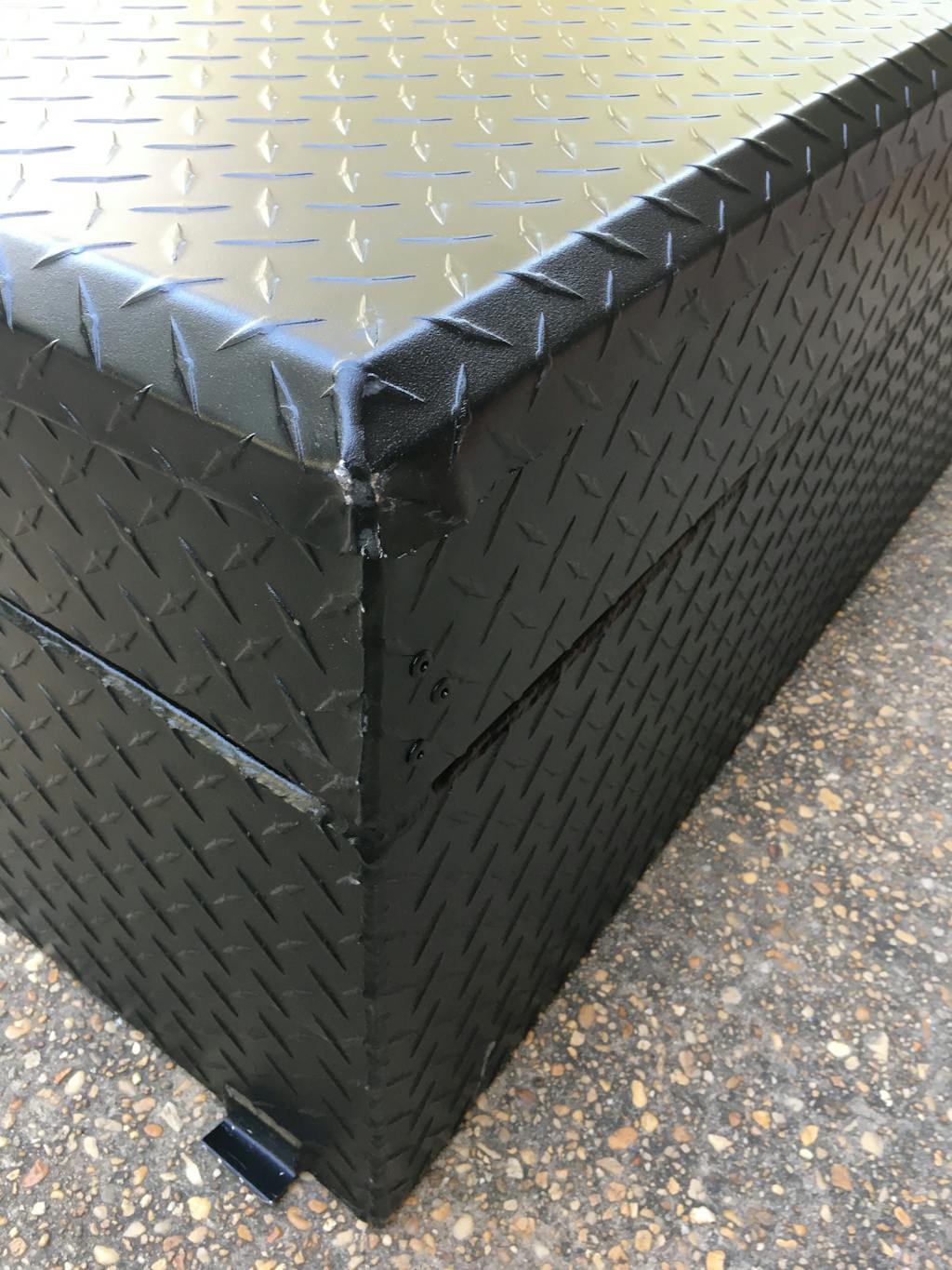 RDS 60 Gallon Transfer Tank & Toolbox Combo Black Aluminum 55X20X19.5 ...