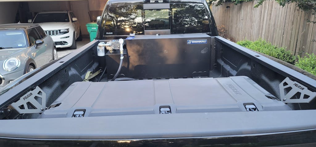 Transfer Flow 40 Gallon Fuel Transfer Tank and Tool Box Combo Diesel o ...