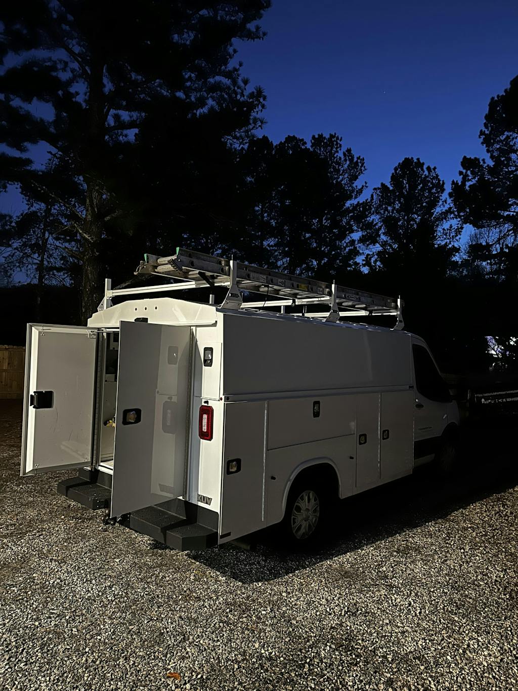 Vantech 3 Bar Aluminum 72" Knapheide Kuv Ladder Rack White Model H5100 ...