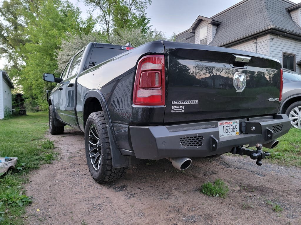 Ranch Hand Midnight Series Rear Bumper Fits Select 19-23 Ram 1500 Mode ...