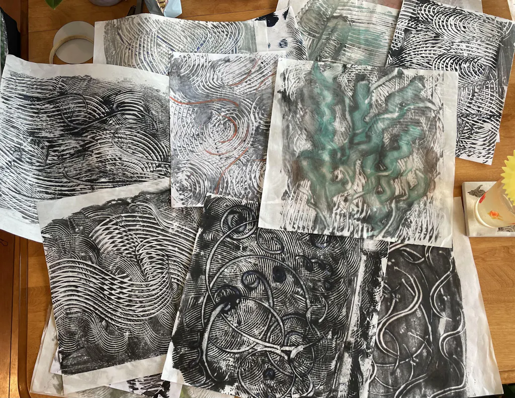 Encaustic Monotype Drawing Pens With Driftwood Handle – Elizabeth ...