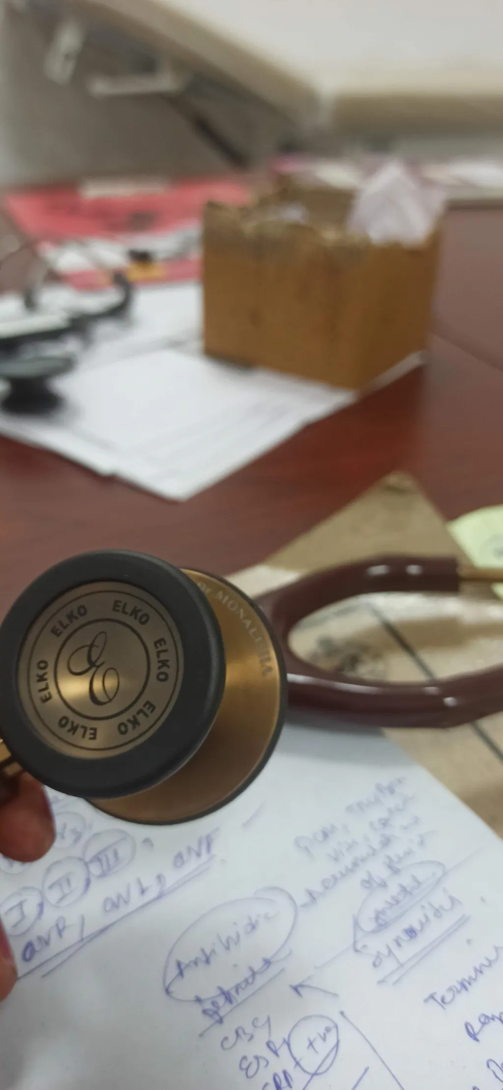 ELKO DEXA III Ti Titanium Stethoscope - Rose Gold