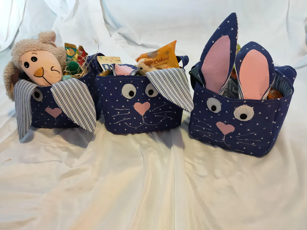 Peek-a-Bunny Basket & Storage Sewing Pattern