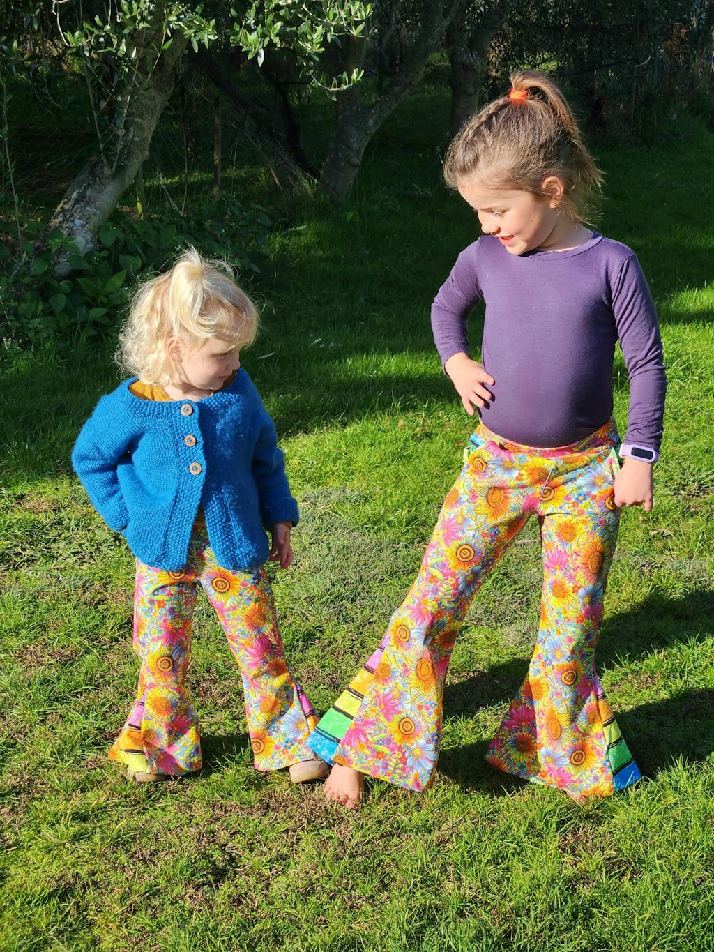 Kids Flare and Straight Pants Sewing Pattern